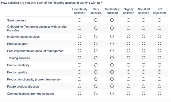 Issues with Grid Questions